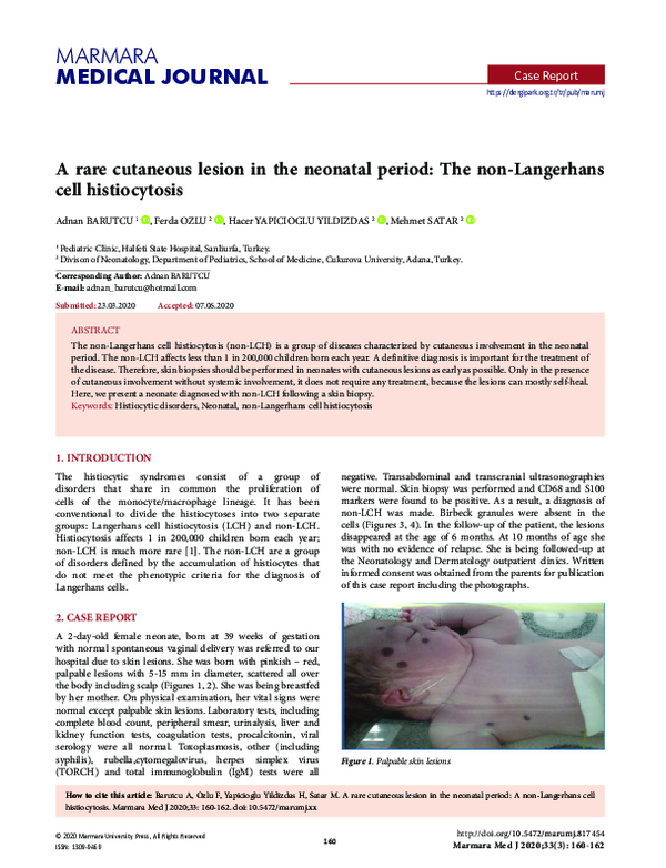 (PDF) A rare cutaneous lesion in the neonatal period: The non ...