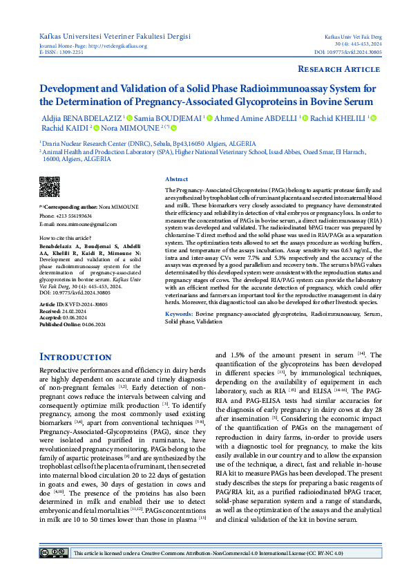 (PDF) Development and Validation of a Solid Phase Radioimmunoassay System for the Determination ...