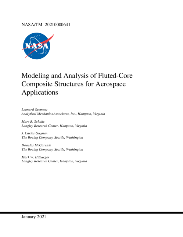 (PDF) Modeling and Analysis of Fluted-Core Composite Structures for ...
