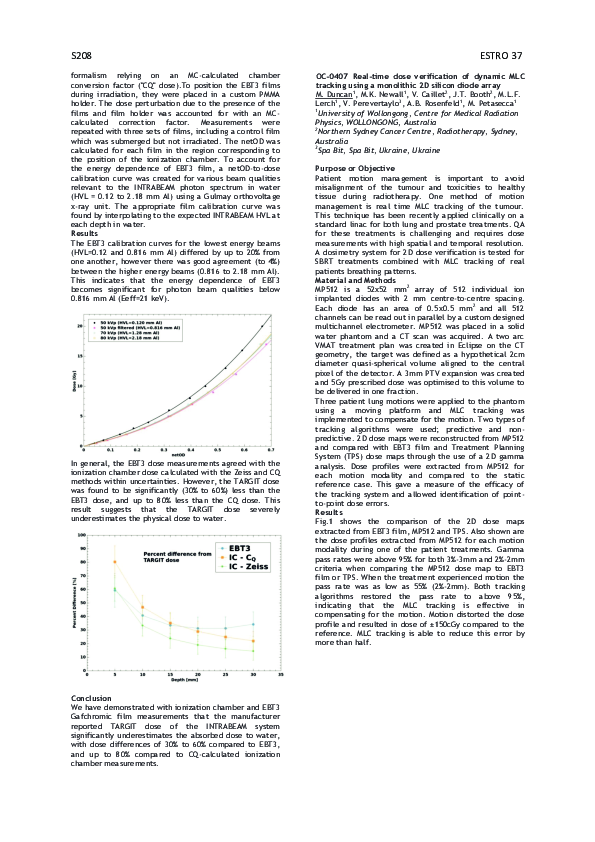 (PDF) OC-0407: Real-time dose verification of dynamic MLC tracking ...