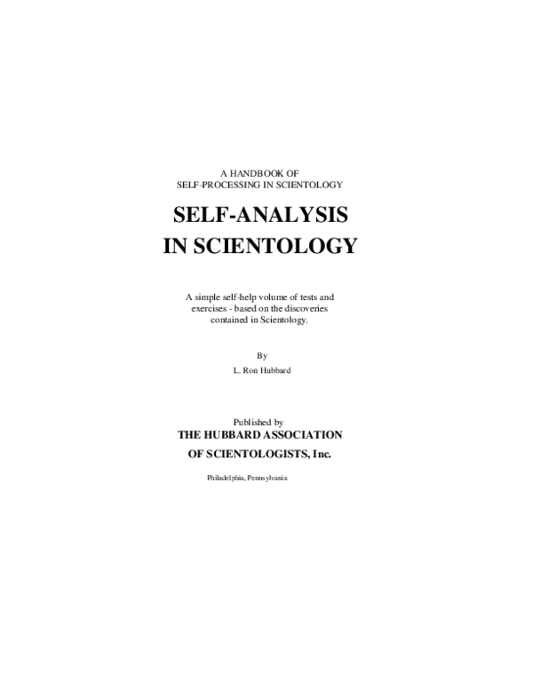 (PDF) Self Analysis