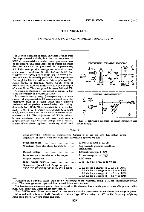 (PDF) An Inexpensive Random‐Noise Generator