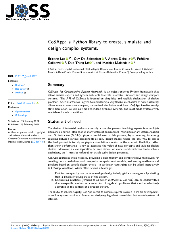 (PDF) CoSApp: a Python library to create, simulate and design complex ...