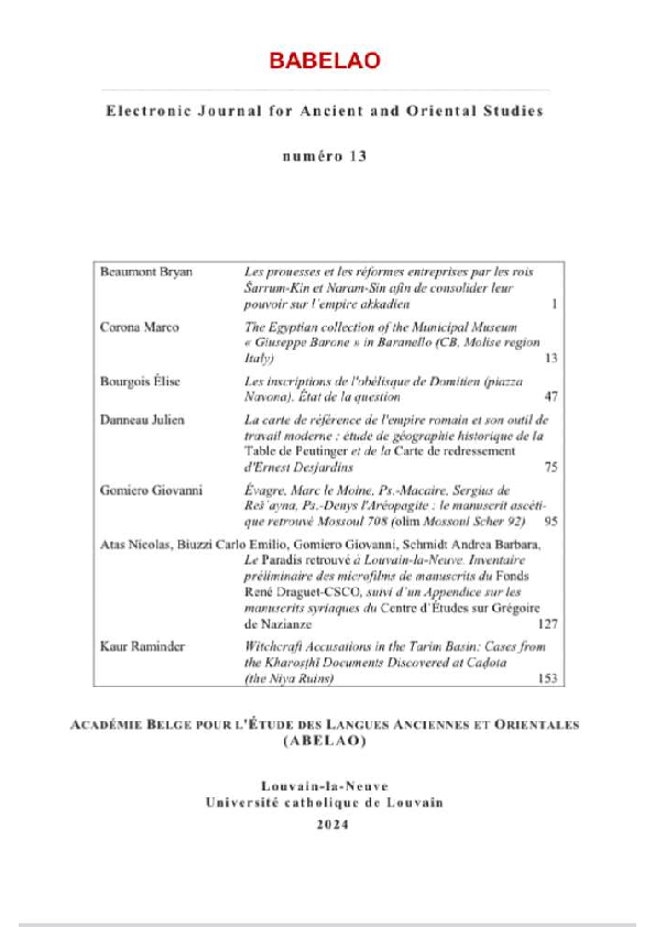 (PDF) The Egyptian collection of the Municipal Museum « Giuseppe Barone ...