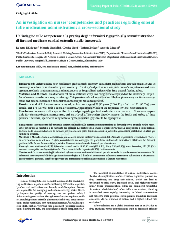 (PDF) An investigation on nurses’ competencies and practices regarding ...