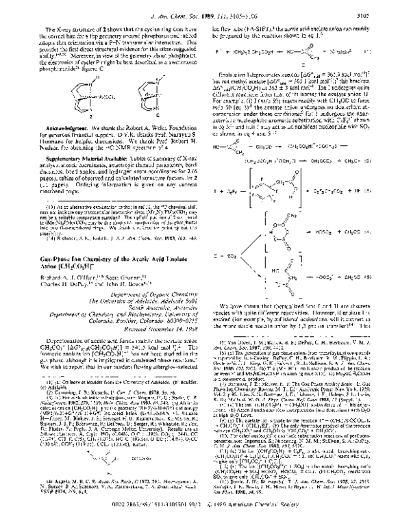 (PDF) Gas phase ion chemistry of the acetic acid enolate anion [CH2CO2H]