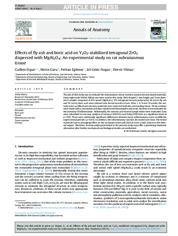 (PDF) Effects of fly ash and boric acid on Y2O3-stabilized tetragonal ...