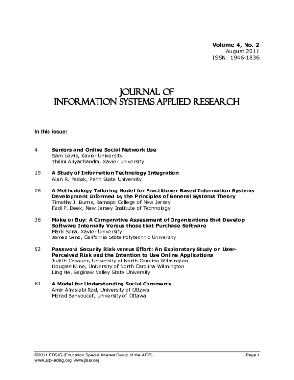 (PDF) A Methodology Tailoring Model for Practitioner Based Information ...