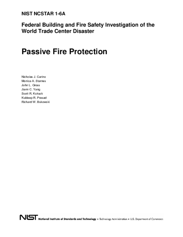 (PDF) Passive Fire Protection. Federal Building and Fire Safety ...