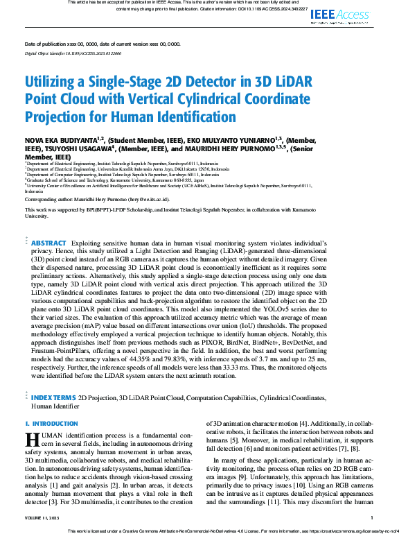 (PDF) Utilizing a Single-Stage 2D Detector in 3D LiDAR Point Cloud with Vertical Cylindrical ...