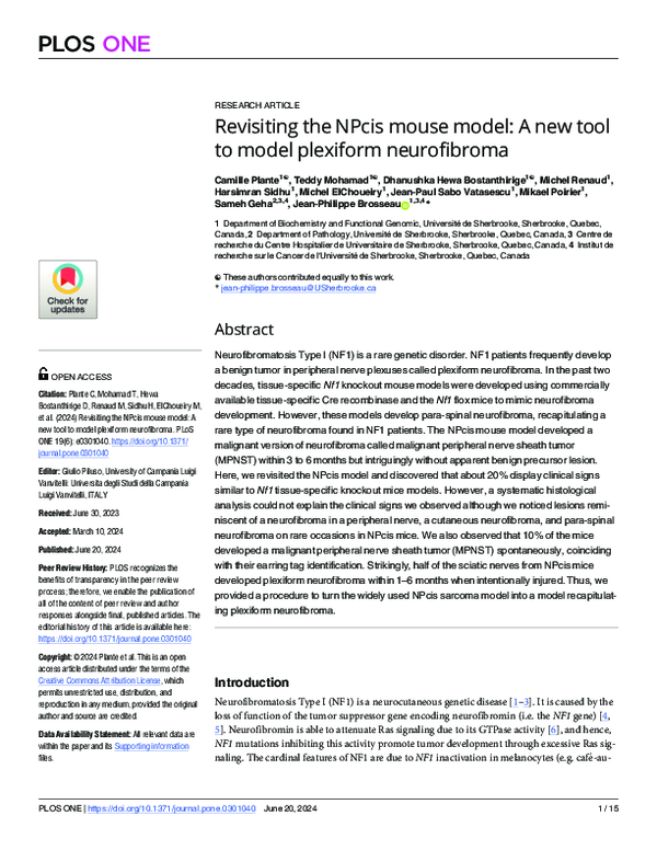 (PDF) Revisiting the NPcis mouse model: A new tool to model plexiform ...