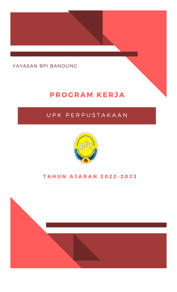 (PDF) PROGRAM KERJA PERPUSTAKAAN 2022-2023