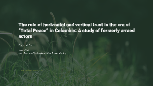 (PDF) The role of horizontal and vertical trust in the era of "Total ...