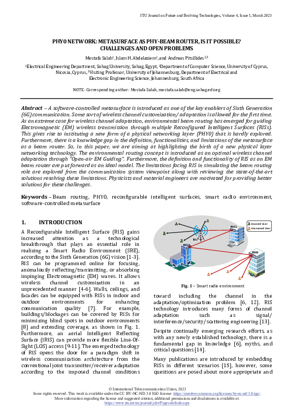 (PDF) PHY0 network: Metasurface as PHY-beam router, is it possible ...
