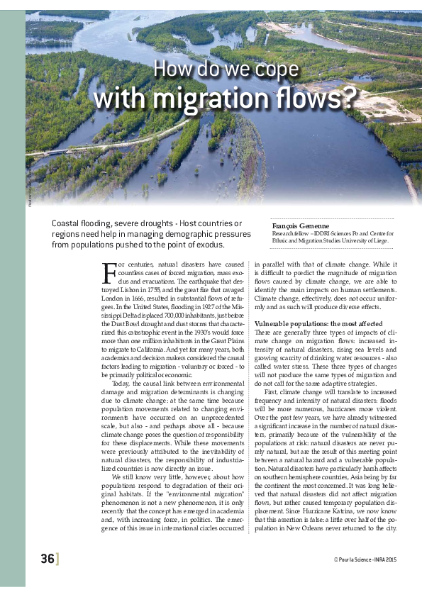 (PDF) How do we cope with migration flows?