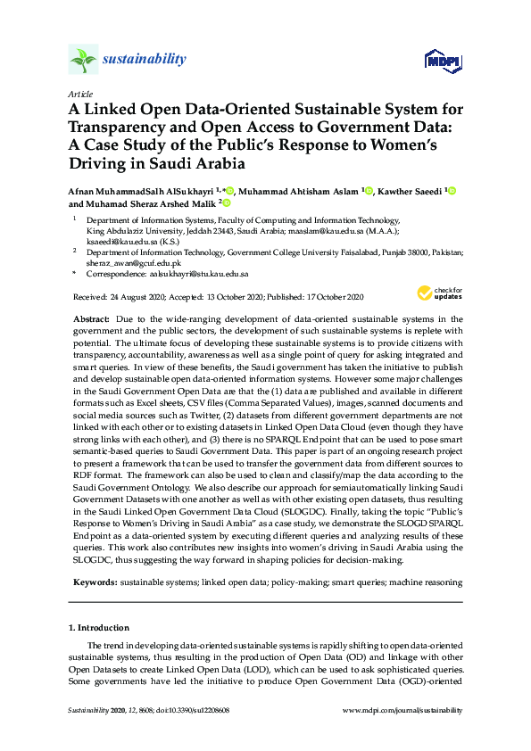(PDF) A Linked Open Data-Oriented Sustainable System for Transparency and Open Access to ...