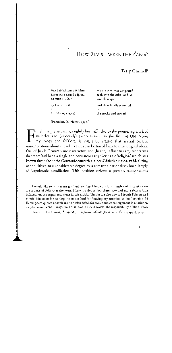 (PDF) How Elvish were the Álfar?