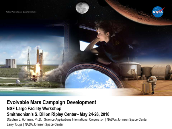 (PDF) Evolvable Mars Campaign Development