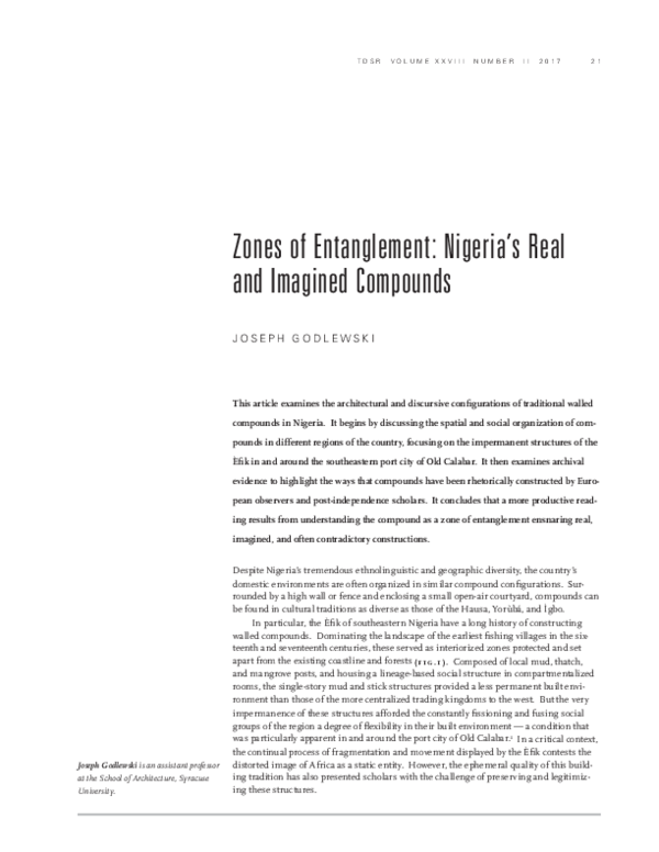 (PDF) Zones of Entanglement : Nigeria’s Real and Imagined Compounds