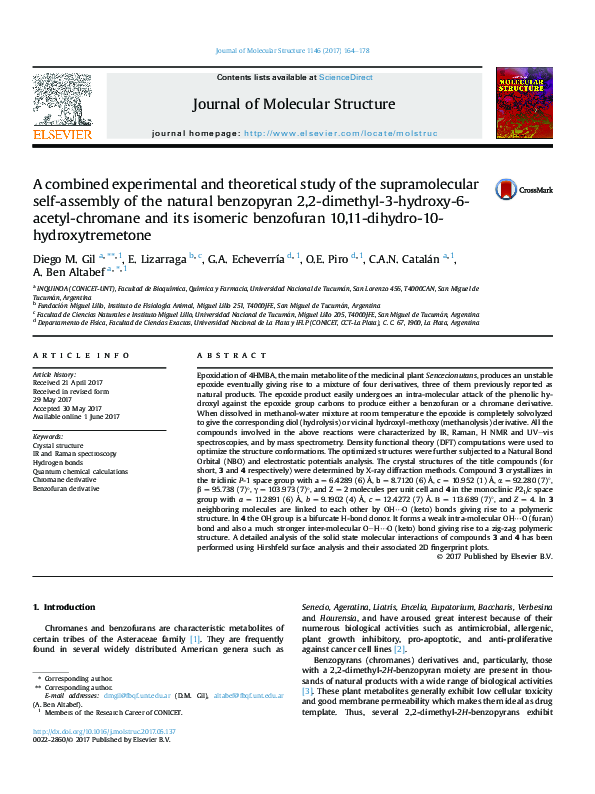 (PDF) A combined experimental and theoretical study of the ...