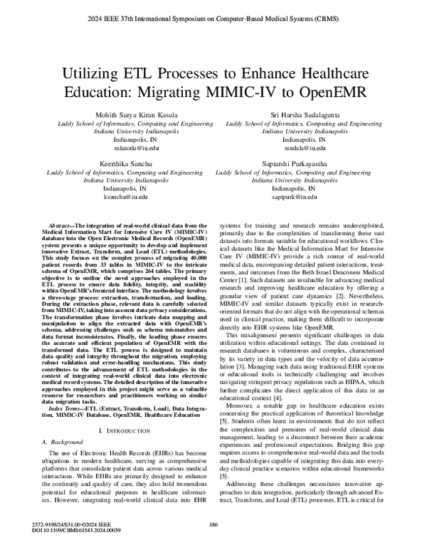 (PDF) Utilizing ETL Processes to Enhance Healthcare Education ...