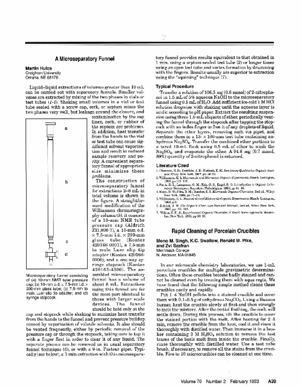 (PDF) Rapid Cleaning of Porcelain Crucibles