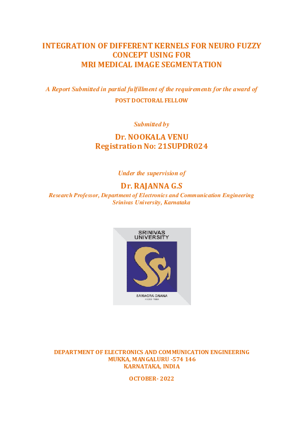 Pdf Integration Of Different Kernels For Neuro Fuzzy Concept Using For Mri Medical Image