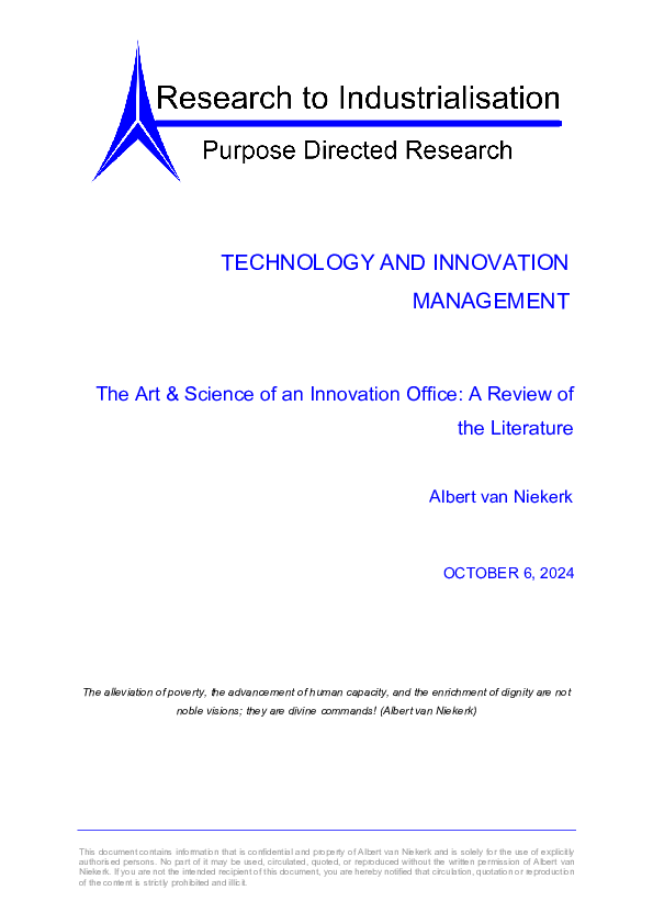 (PDF) Technology & Innovation Management