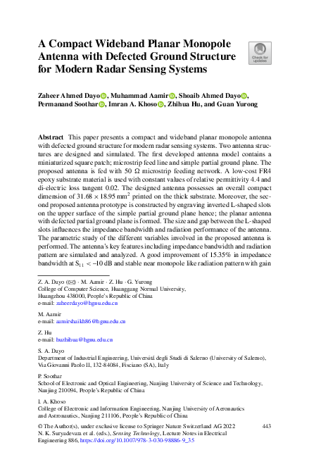 (PDF) A Compact Wideband Planar Monopole Antenna with Defected Ground ...