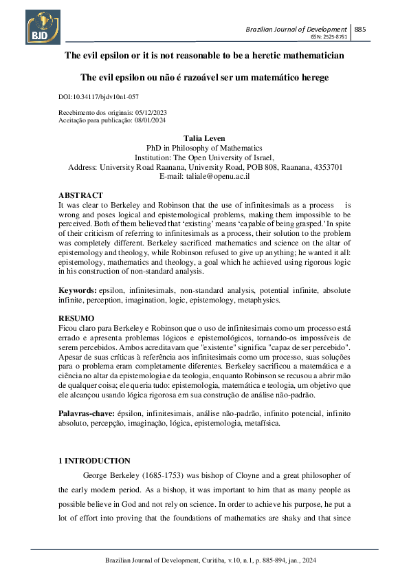 (PDF) The evil epsilon or it is not reasonable to be a heretic ...