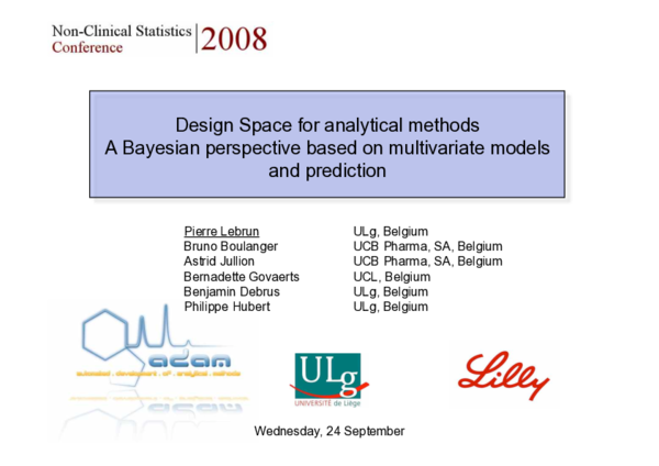 (PDF) Design Space for analytical methods. A Bayesian perspective based on multivariate models ...
