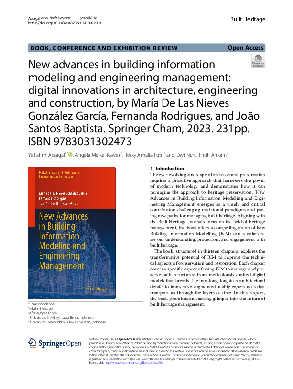 (PDF) New advances in building information modeling and engineering ...