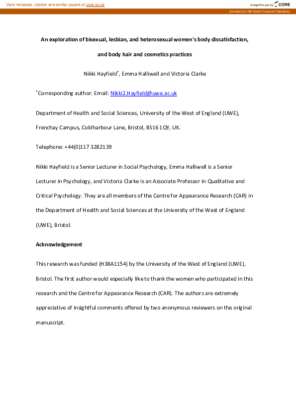 (PDF) An exploration of bisexual, lesbian, and heterosexual women’s ...