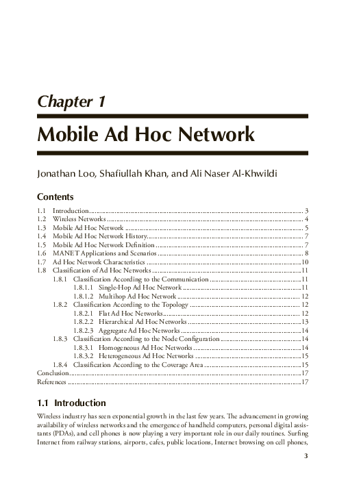 (PDF) Mobile Ad Hoc Network