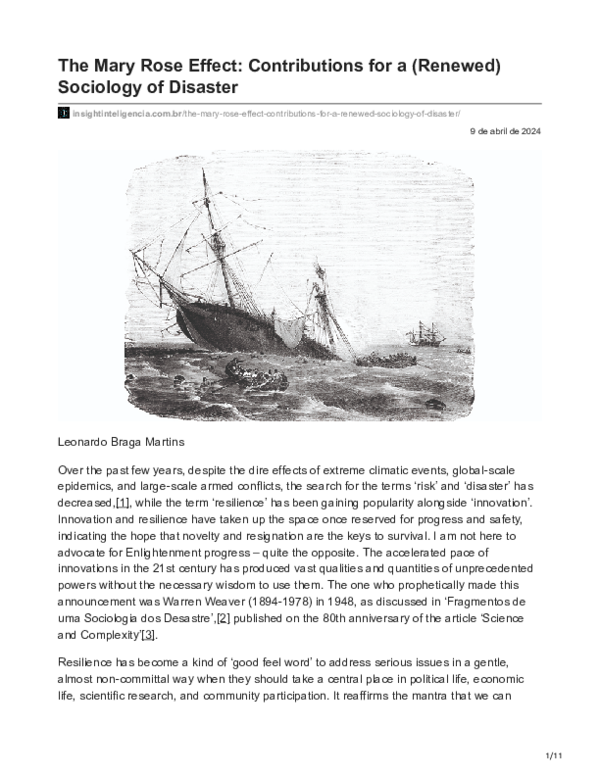 (PDF) The Mary Rose Effect – Contributions to a (Renewed) Sociology of ...