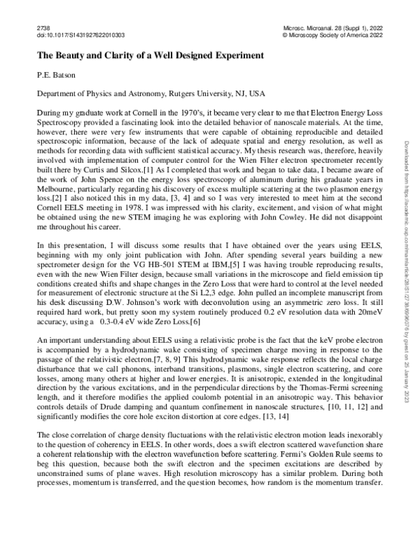 (PDF) The Beauty and Clarity of a Well Designed Experiment | Philip ...