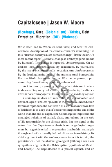 (PDF) Capitalocene