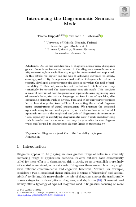 (PDF) Introducing the Diagrammatic Semiotic Mode | John Bateman - Academia.edu