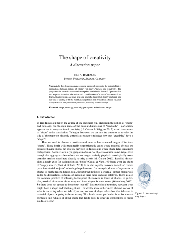(PDF) The Shape of Creativity