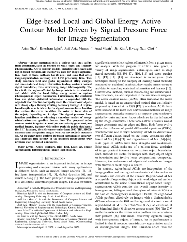 (PDF) Edge-Driven Active Contour Model for Accurate Image Segmentation
