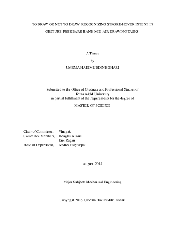 (PDF) To Draw or Not to Draw: Recognizing Stroke-Hover Intent in ...
