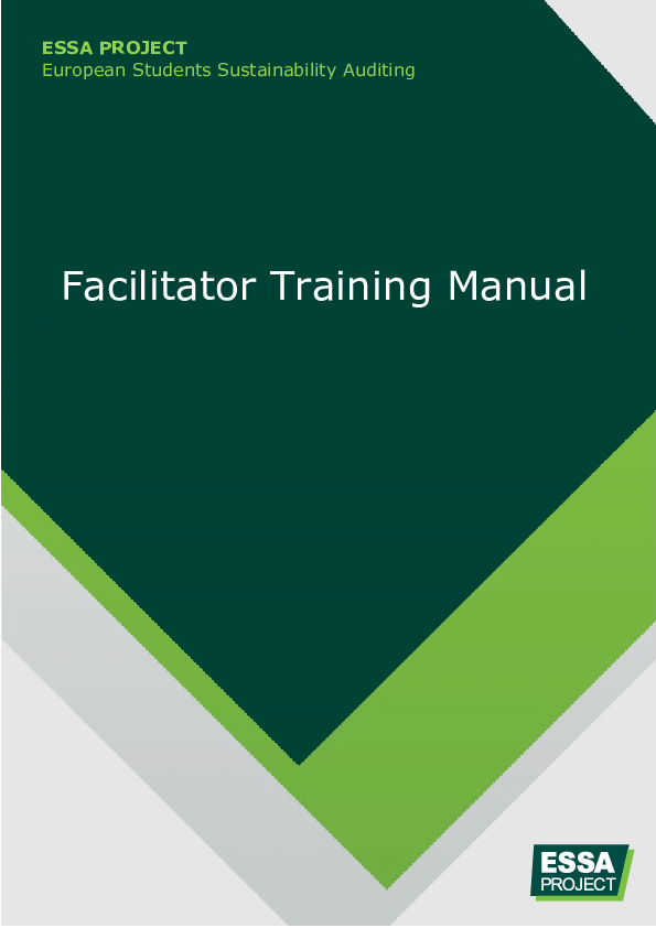 (PDF) Facilitator training manual