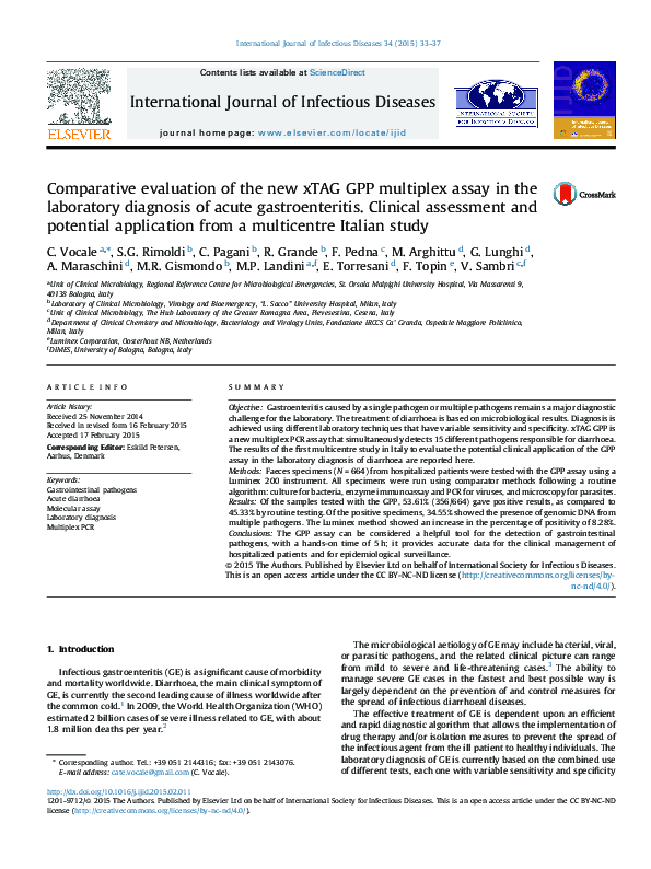 (PDF) Comparative evaluation of the new xTAG GPP multiplex assay in the ...