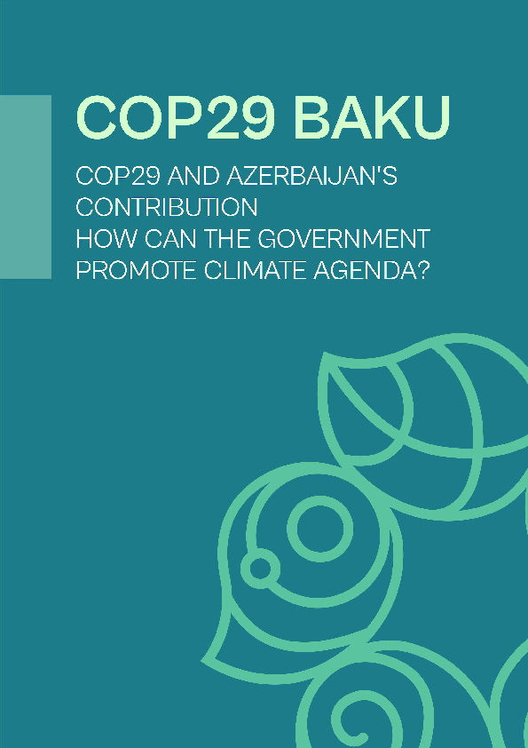 (PDF) COP29 BAKU COP29 AND AZERBAIJAN’S CONTRIBUTION HOW CAN THE ...
