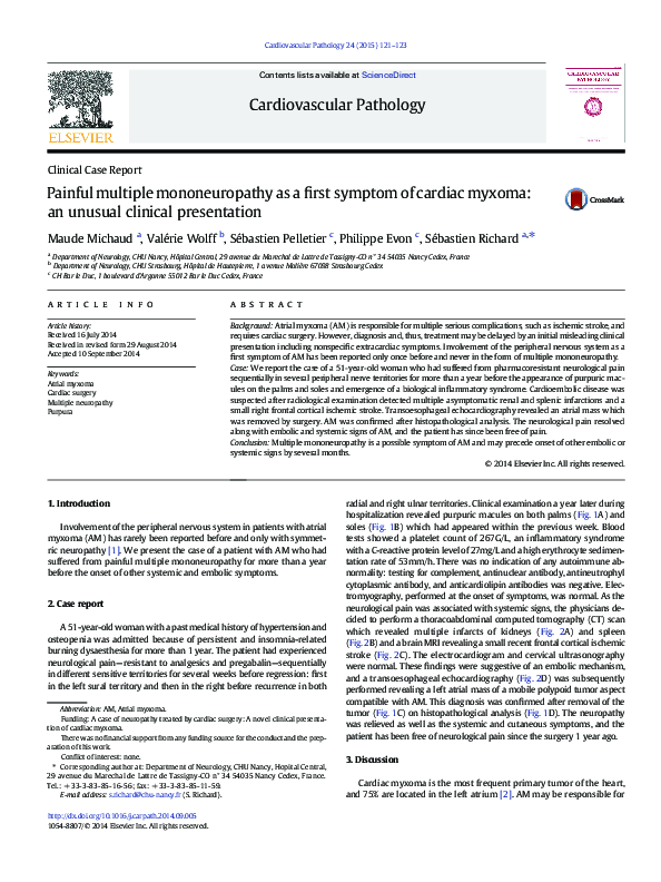 (PDF) Painful multiple mononeuropathy as a first symptom of cardiac ...
