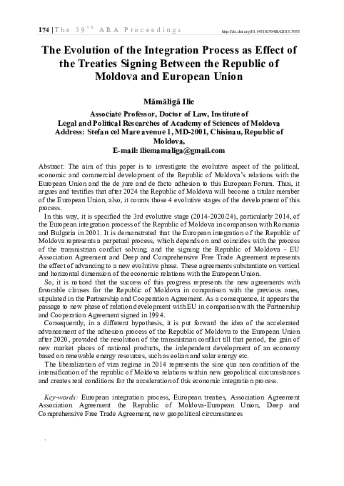 (PDF) The Evolution of the Integration Process