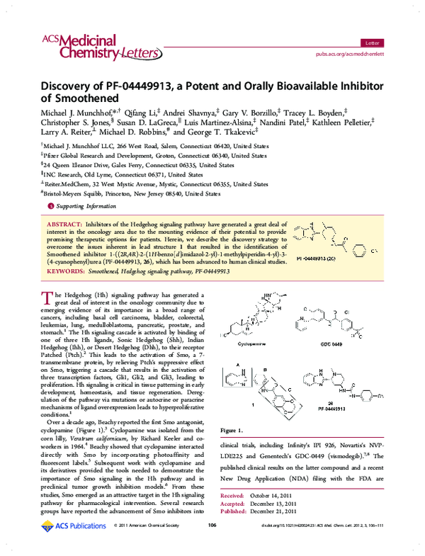 (PDF) Faculty of 1000 evaluation for Discovery of PF-04449913, a potent ...