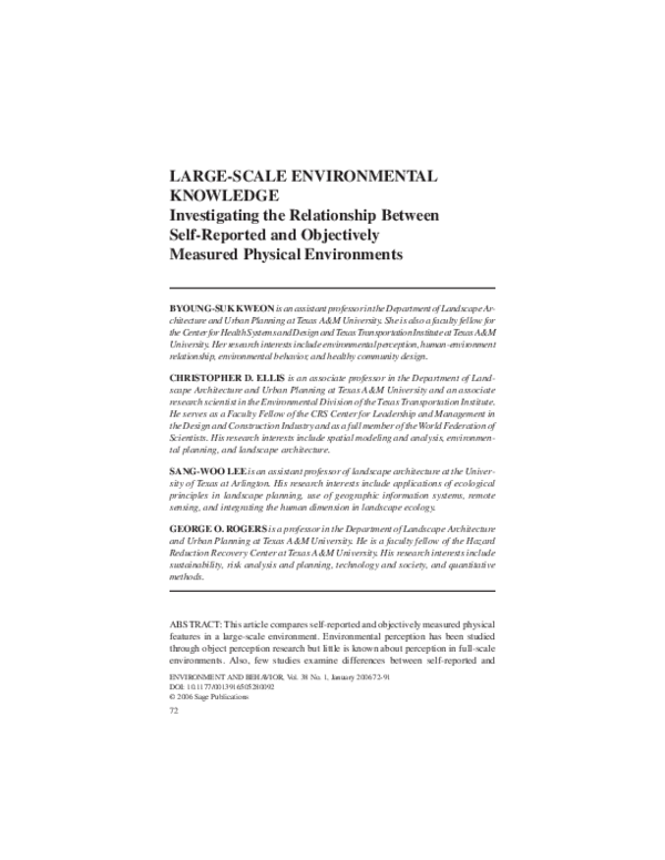 (PDF) Large-Scale Environmental Knowledge