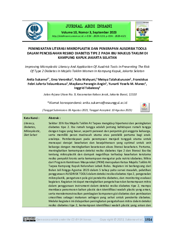 (PDF) Peningkatan Literasi Mikroplastik Dan Penerapan Ausdrisk Tools ...