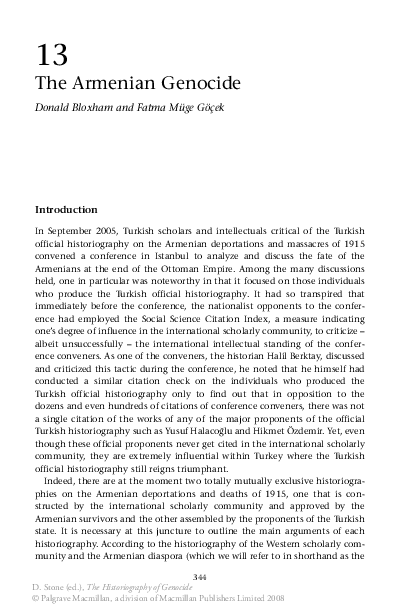 (PDF) The Armenian Genocide
